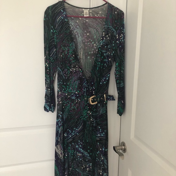 Cache | Dresses | Cache Beautiful Faux Wrap Dress | Poshmark
